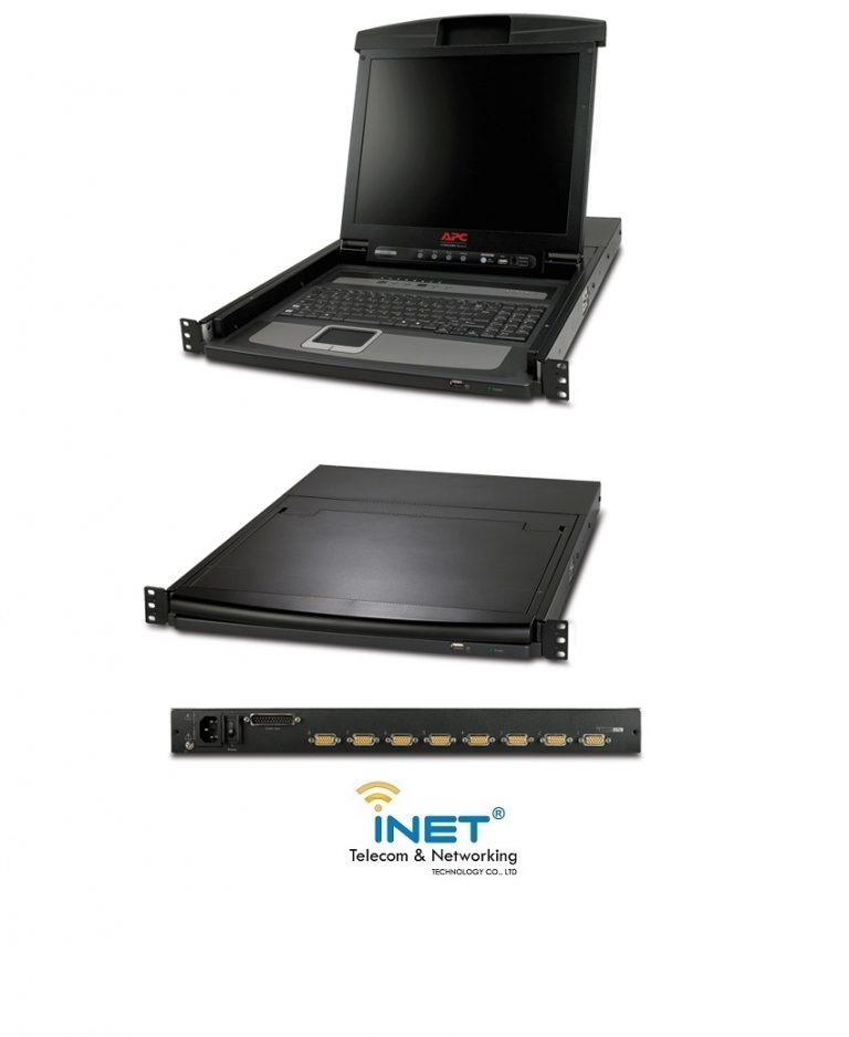 AP5808: 17" Rack LCD Console with Integrated 8 Port Analog KVM Switch ...