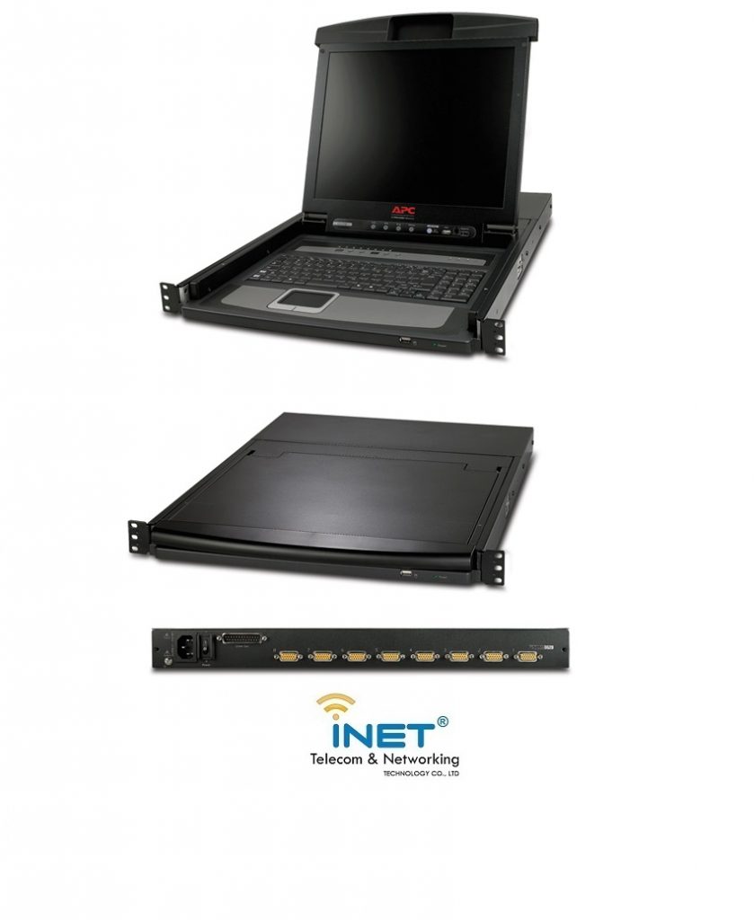 Ap5808 17 Rack Lcd Console With Integrated 8 Port Analog Kvm Switch